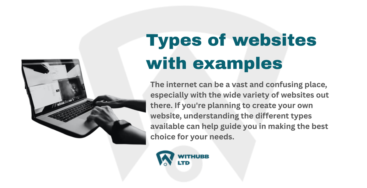 Types of websites with examples - Withubb Blog